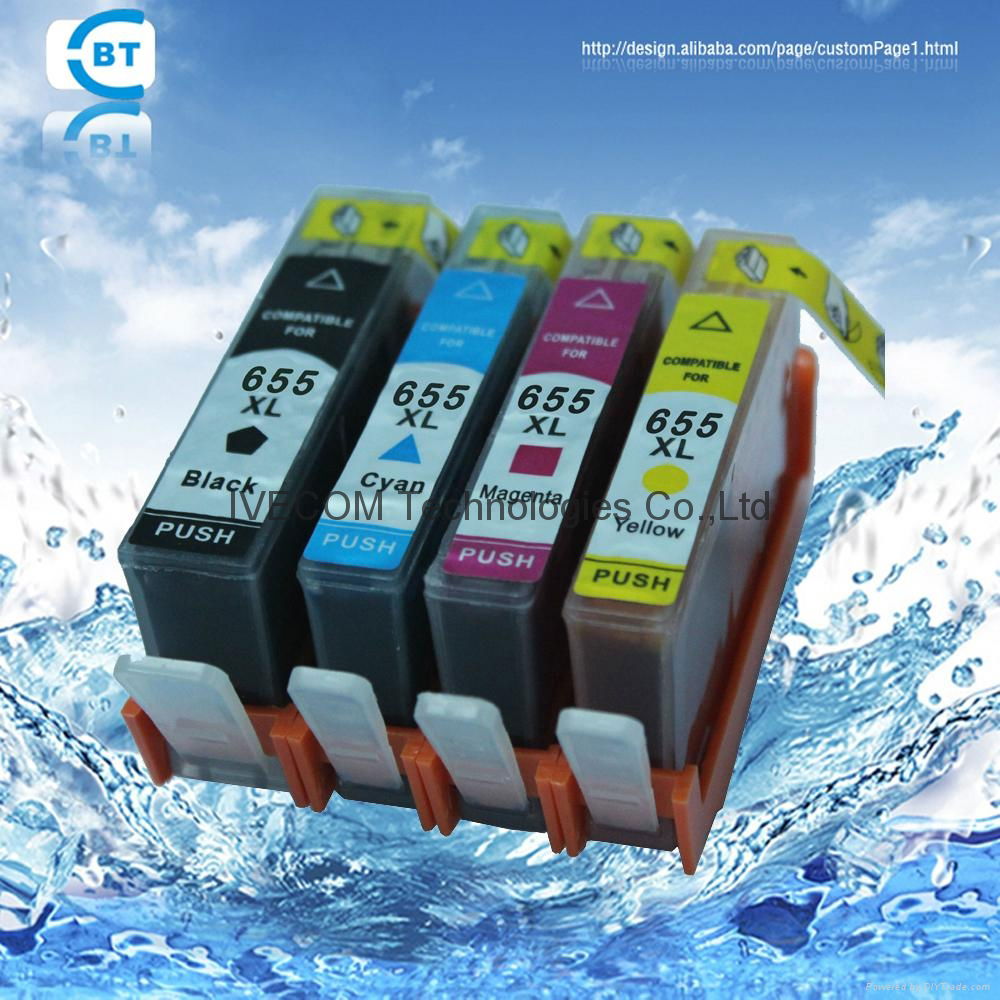 Compatible hp655 inkjet cartridge for HP 3525 5525 4615 4625 - HP655 BK ...