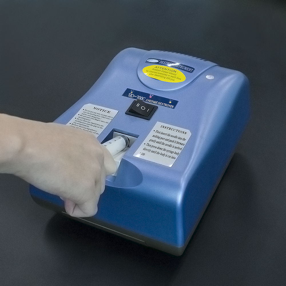 Insulin Needle Destruction CE Portable Needle Destroyer BD-300C ...