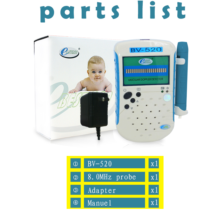 Home Use Vascular Blood Flow Detector, Blood Velocity Waveform Scander ...