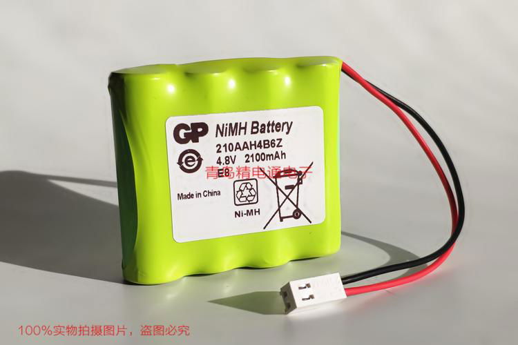 Equipment 210AAH4B6Z GP 4.8 V battery 2100 mah GP rechargeable battery ...