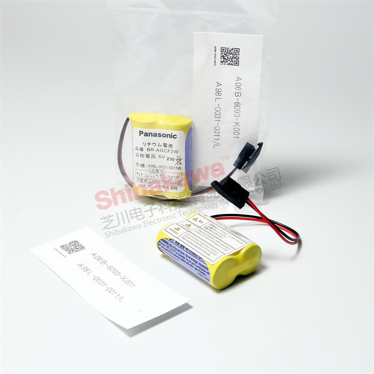 BR-AGCF2W A06B-6093-K001 A98L-0031-0011#L BR-AGCF2P 6V Fanuc Battery ...