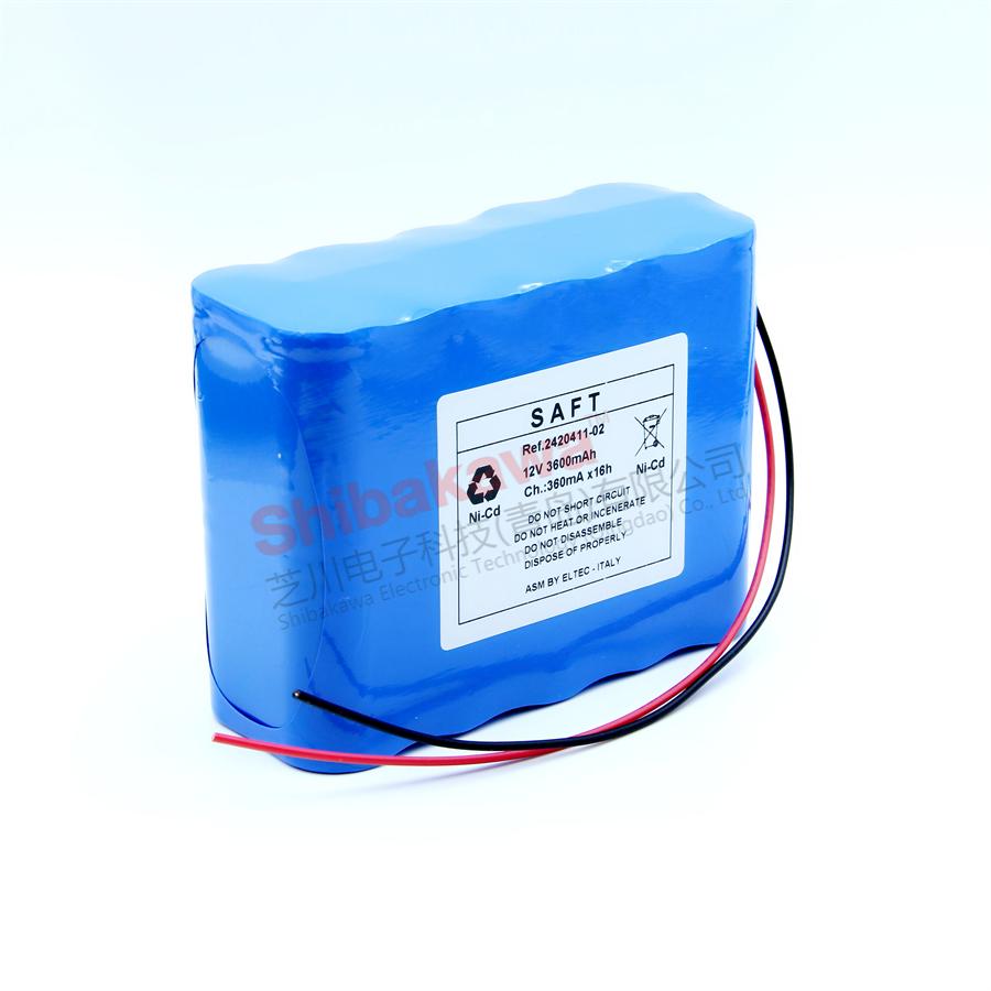 SAFT REF:2420411-02 12V 3600mAh Nickel-cadmium rechargeable battery pack (China Trading Company ...