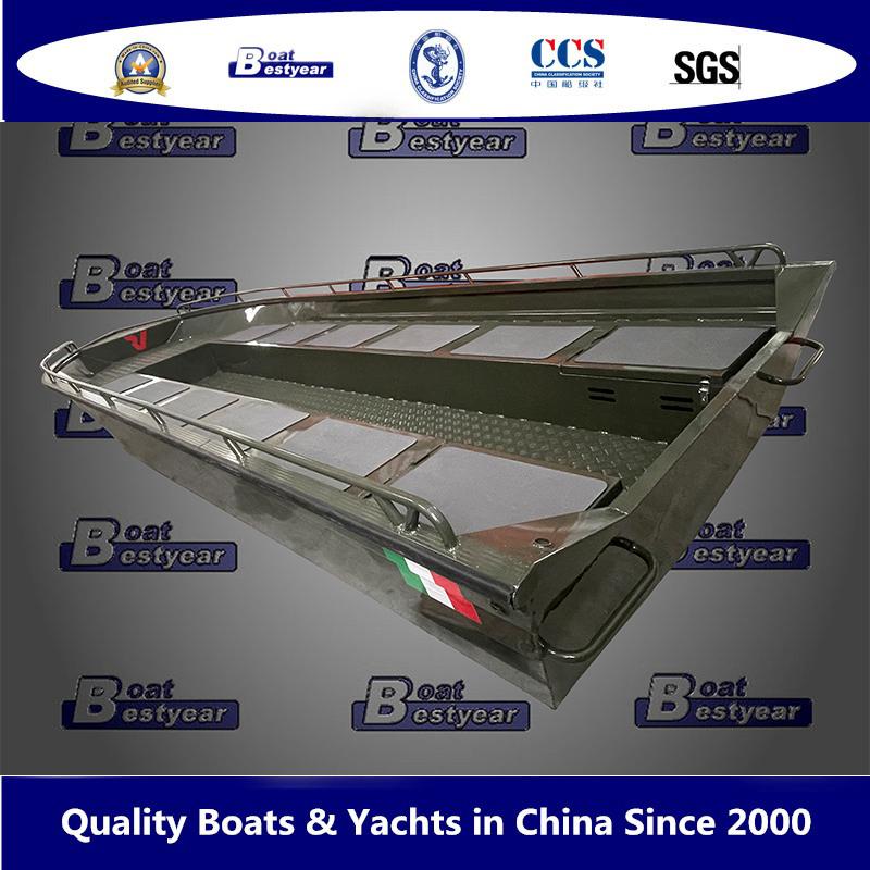 Aluminum open passenger boat rescue boat flood boat work boat PB600D ...