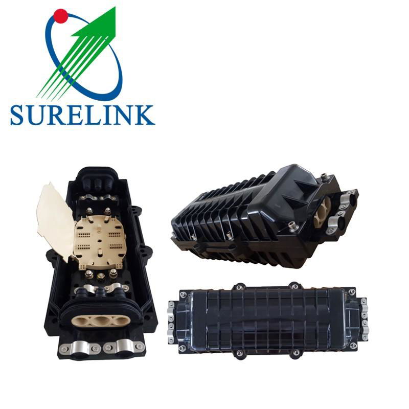 2 Inlets Outlets Spacer Aerial Joint Closure 48 Cores in-Line Fiber ...