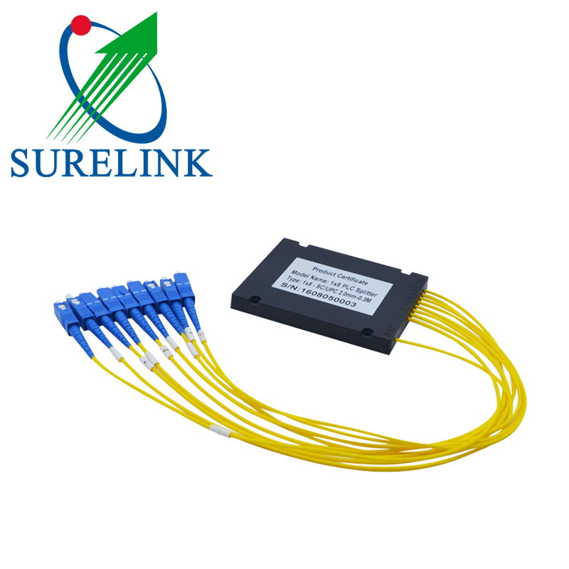 PLC Splitter 1x4 1x8 1x16 ABS Box PLC Splitter Fiber Optical Card ...