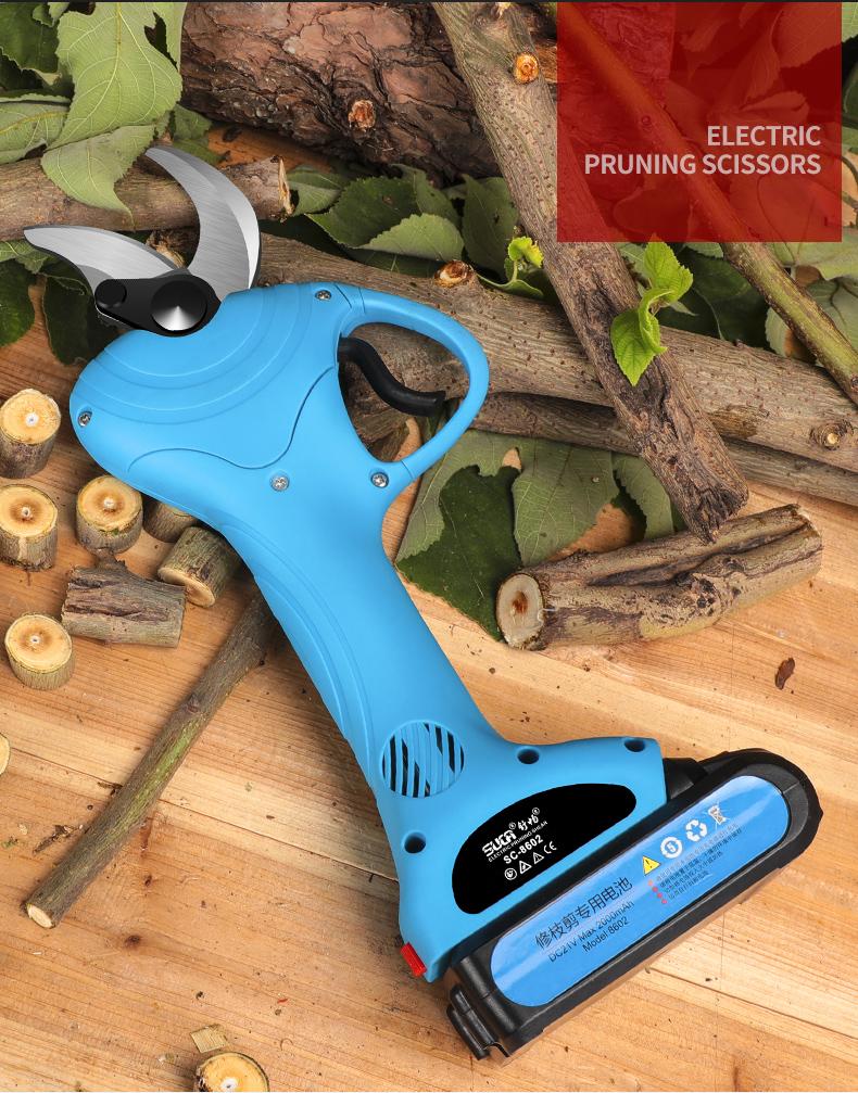 Lithium battery powered tree branch pruner - SC-8602 - SUCA (China ...