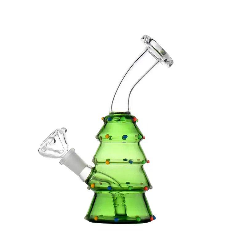 christmas tree shape bent type hookah glass bong - PH032 - hengyi ...