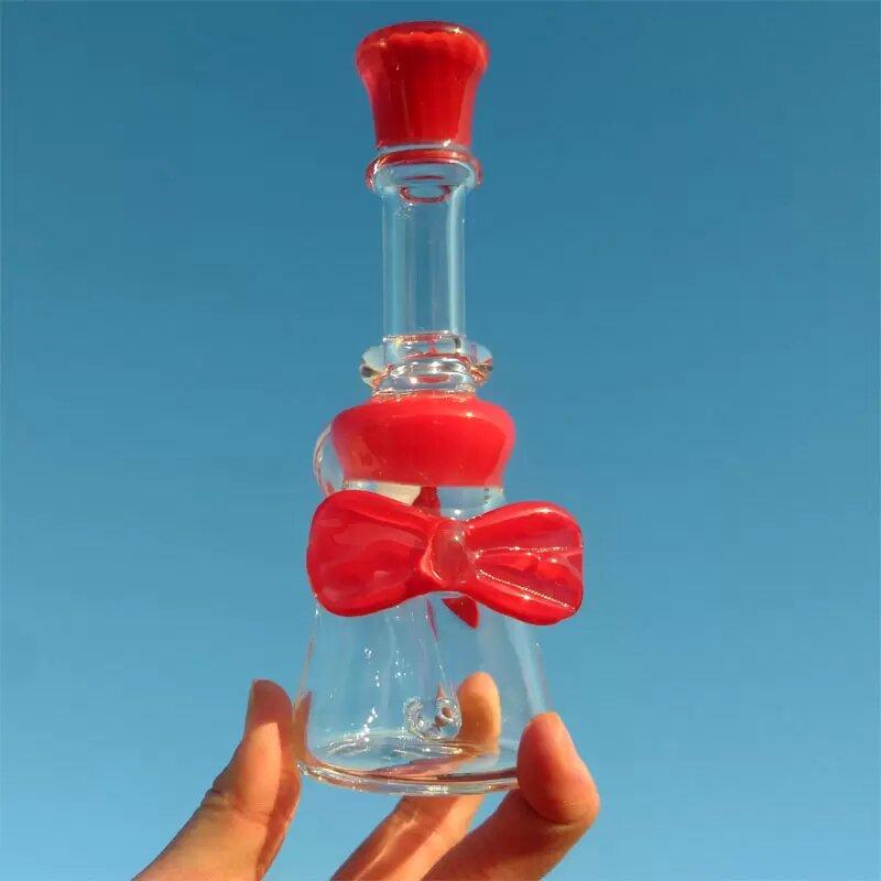 Cute Glass Bong Oil Rig 5MM Thickness Glass Dome Nail Thick Glass Bongs ...