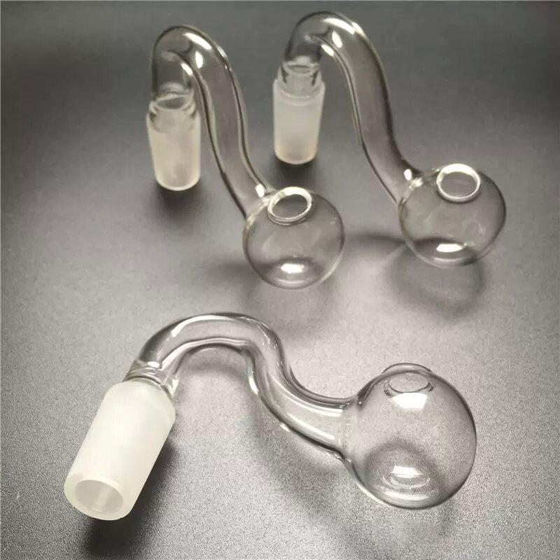 10mm 14mm 18mm Male Female Hookah Clear Thick Pyrex Glass Oil Burner ...