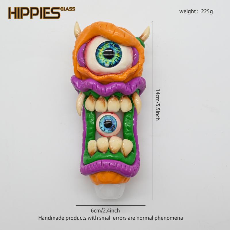 Handmade Glass Water Pipe,Borosilicate Glass Pipe,Polymer Clay Monster ...