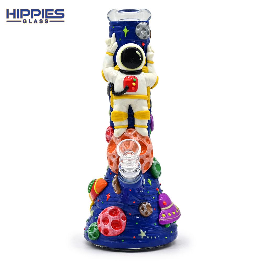 Glow In Dark,Glass Bong With Spacecraft,Astronaut,Borosilicate Glass ...