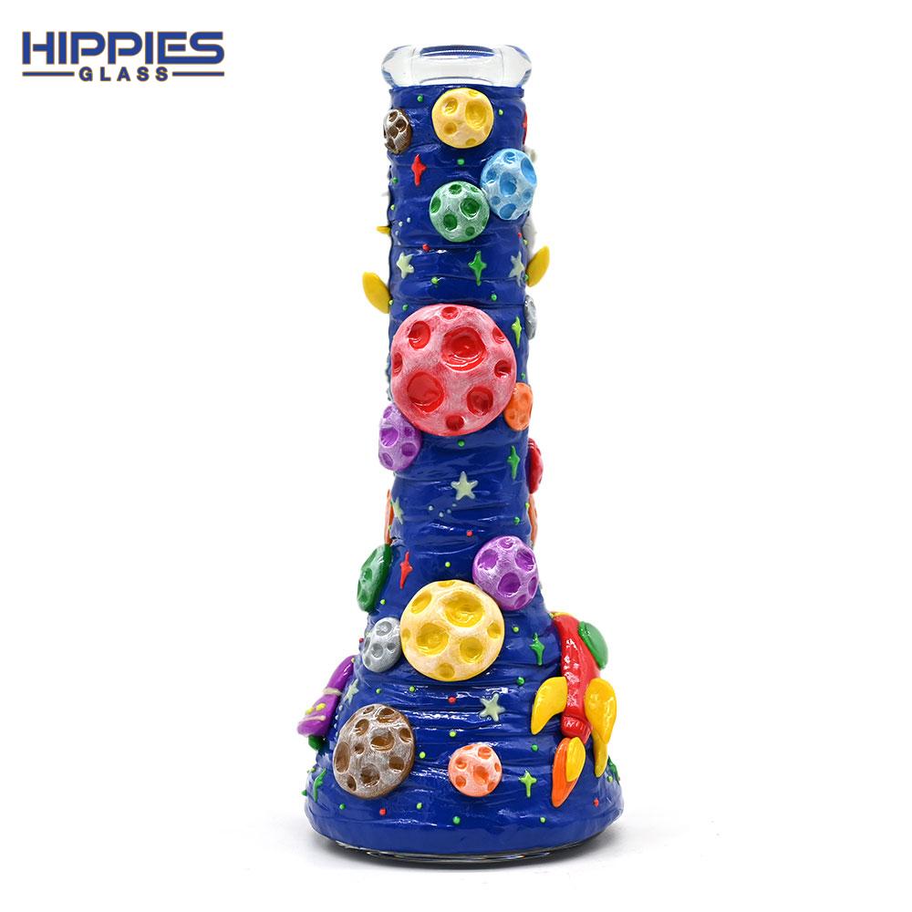 Glow In Dark,Glass Bong With Spacecraft,Astronaut,Borosilicate Glass ...