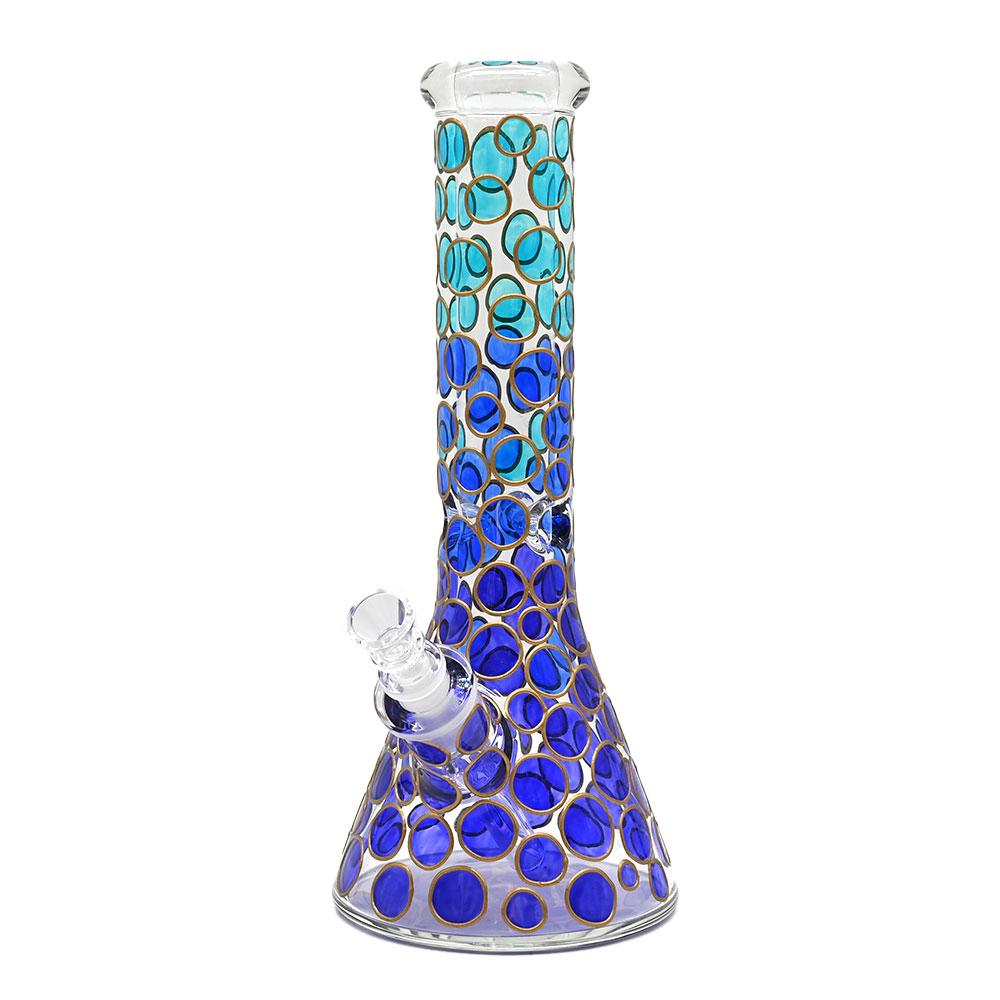 Handdrawn colored circles,Glass Bong,Borosilicate Glass Water Pipe ...