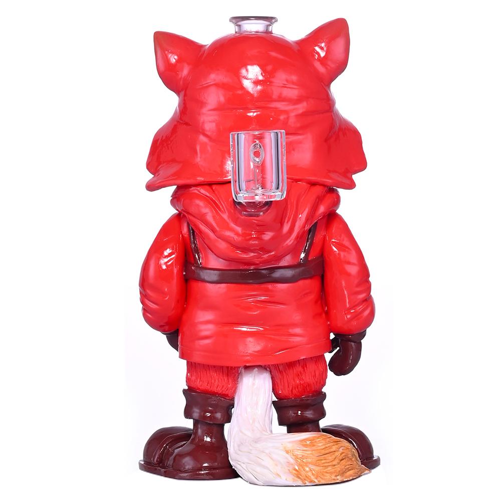 Colored Polymer Clay Glass Pipe,3D Cute Fox,Borosilicate Glass Bong ...