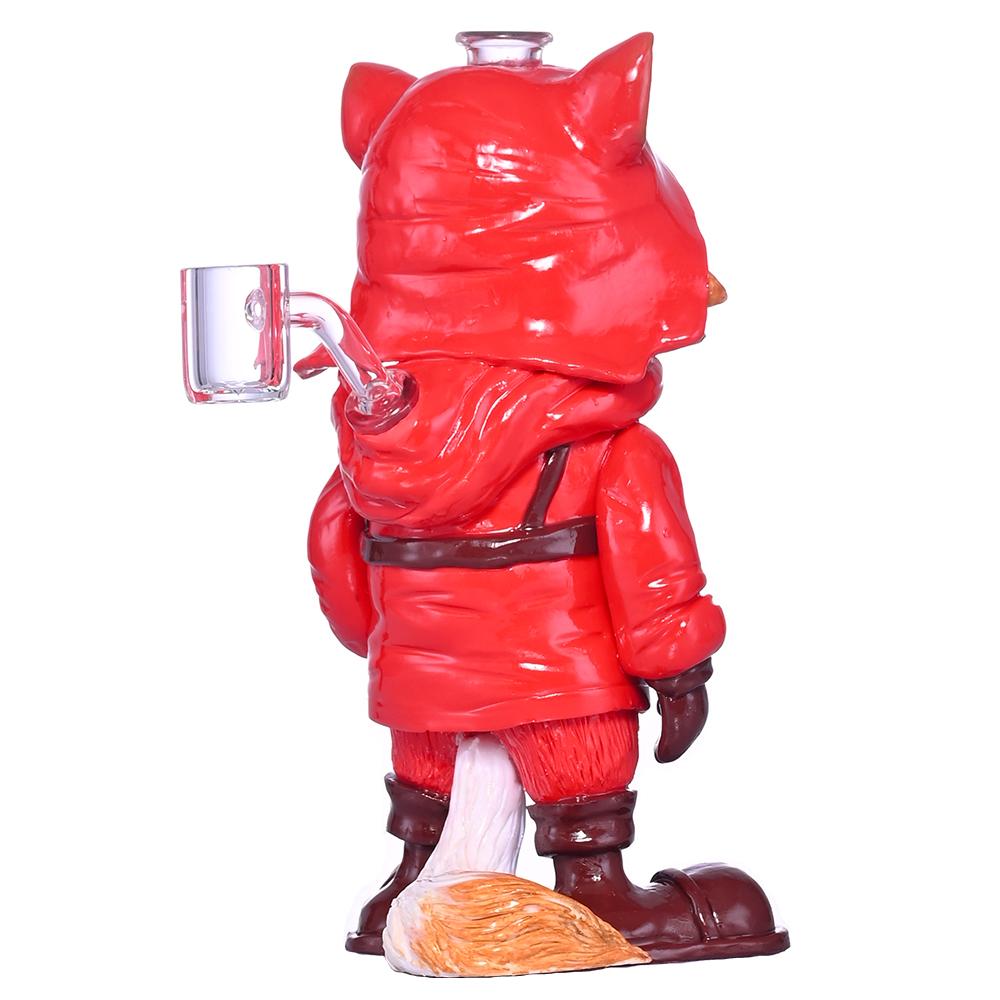 Colored Polymer Clay Glass Pipe,3D Cute Fox,Borosilicate Glass Bong ...