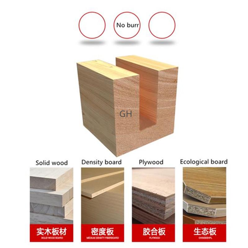 CNC Diamond flute woodworking end mill Wood straight router bit for MDF ...