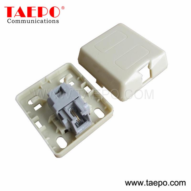 CAT3 2P2C jelly filled 1-port RJ11 telephone socket - TP-5119-1C3U2 ...