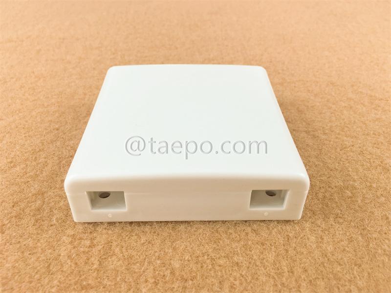 2 port SC Fiber optic surface mount box with SC adapters and pigtails ...
