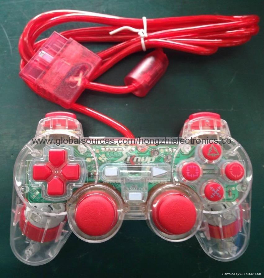 sony ps2 Wired Transparent 2 dual Shock color Controller joystick ...