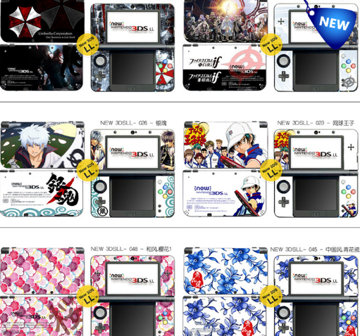 Game Machine Stickers Set Cover Skin NintendoNew 3DS LLXL Controller ...