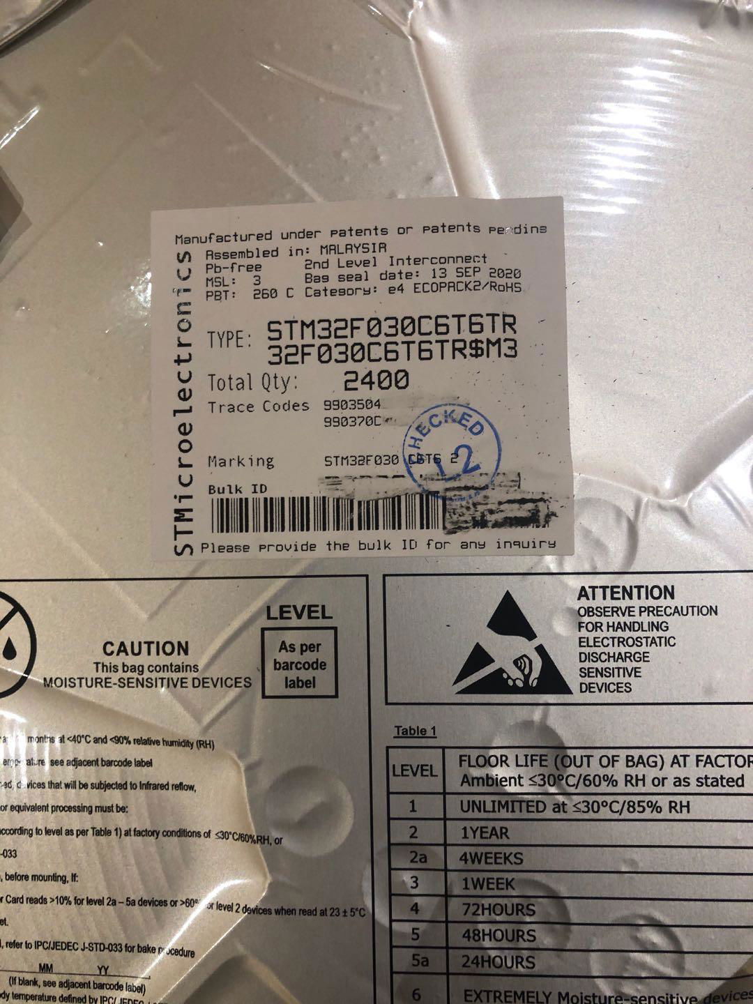 ST IC - STM32F030C6T6TR (China Manufacturer) - Electronics Stocks ...