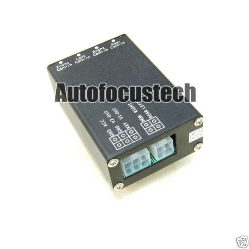 Front/Rear/Right/Left Parking View 4 Car Camera Video Switch Combine ...