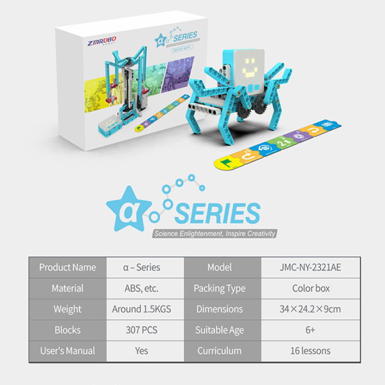 ZMROBO Factory DIY Asembly Science Experiment Program Code Robot Brick ...