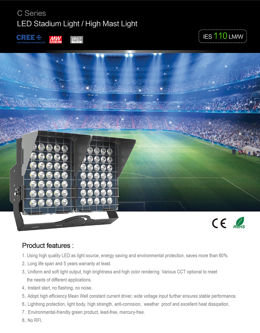 LED Stadium Light - C Series - ST.C.1000W - Kingstar (China ...