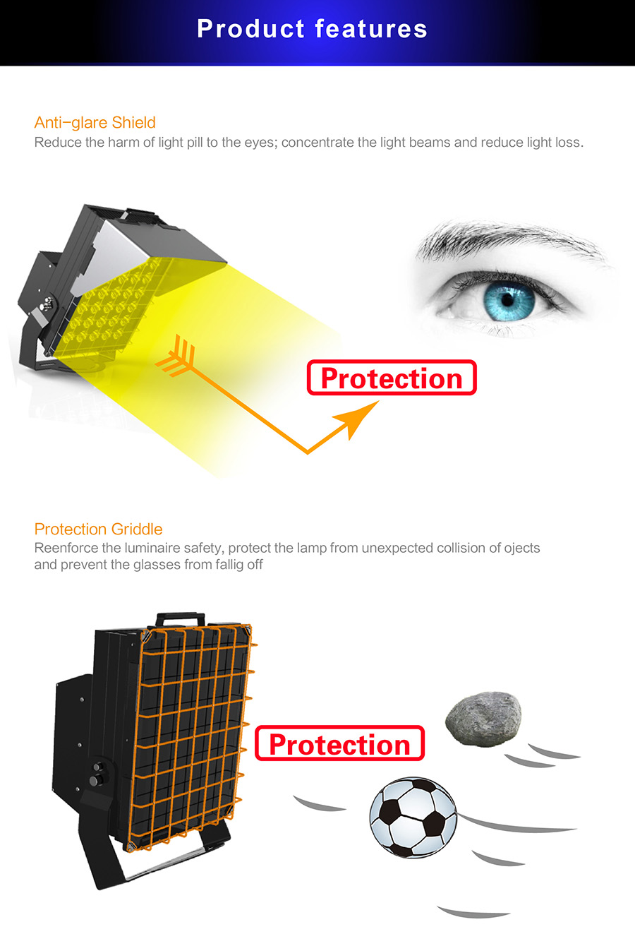 LED Stadium Light - C Series - ST.C.1000W - Kingstar (China ...