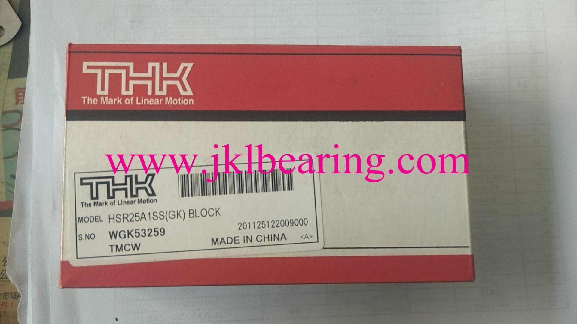 THK HSR25A1SS Linear Guideway - ETR/JKL/SKF/FAG/INA/NTN/TIMKEN/IKO/NSK ...