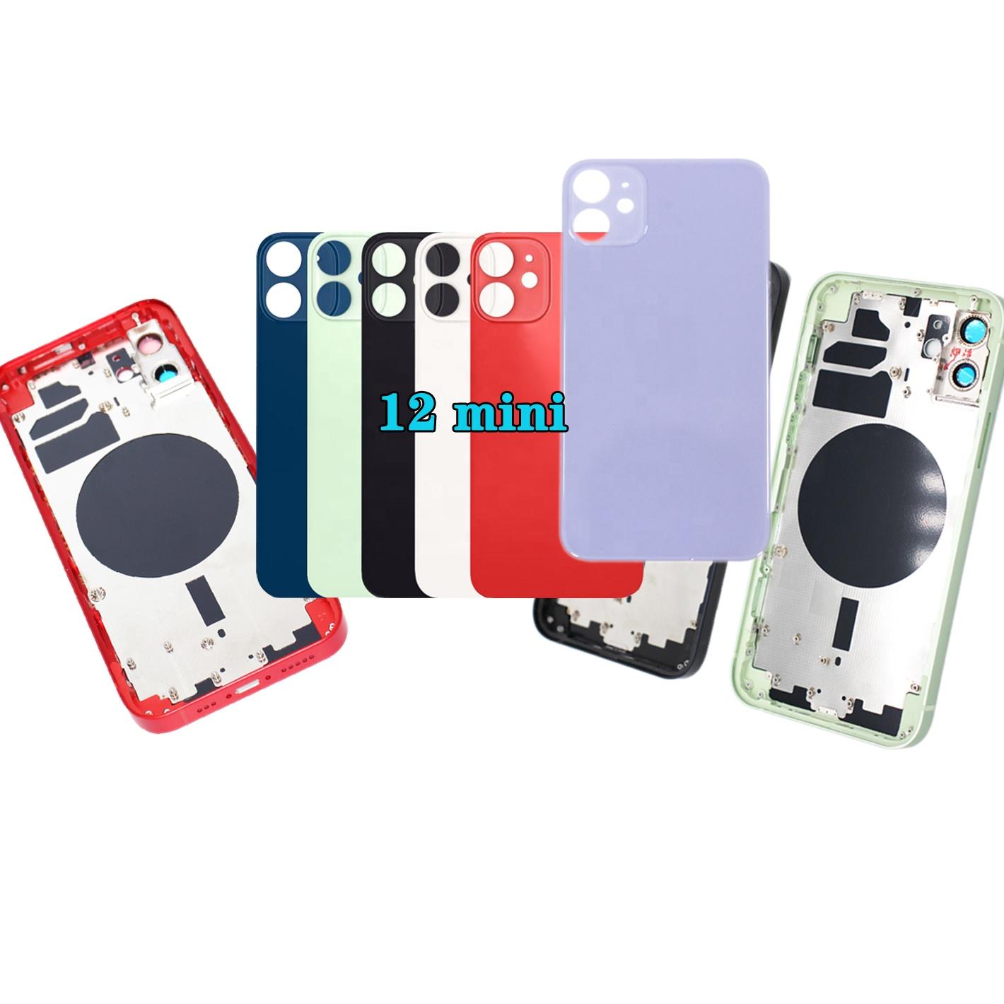 For iPhone 12 mini Back Housing Full Assembly Replacement - For iP 12 ...