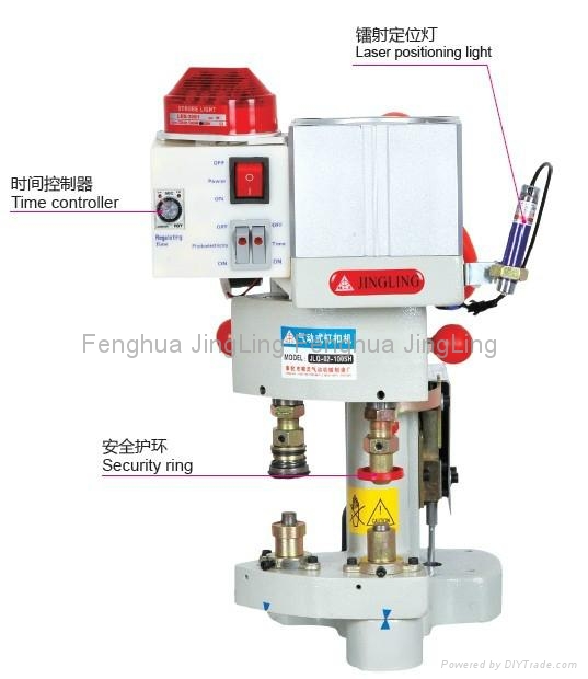 Security Two Heads Pneumatic Button Attaching Machine - JLQ-02-100SH ...