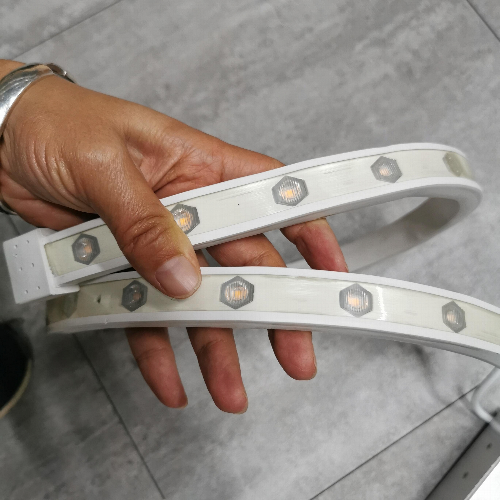 IP65 DC24 flexible wall washer RGB led strip light for building outdoor ...