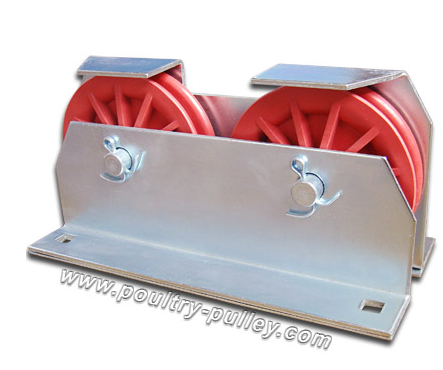 Double 3 1/2" cast iron Red pulley - HS118361C (China Manufacturer ...