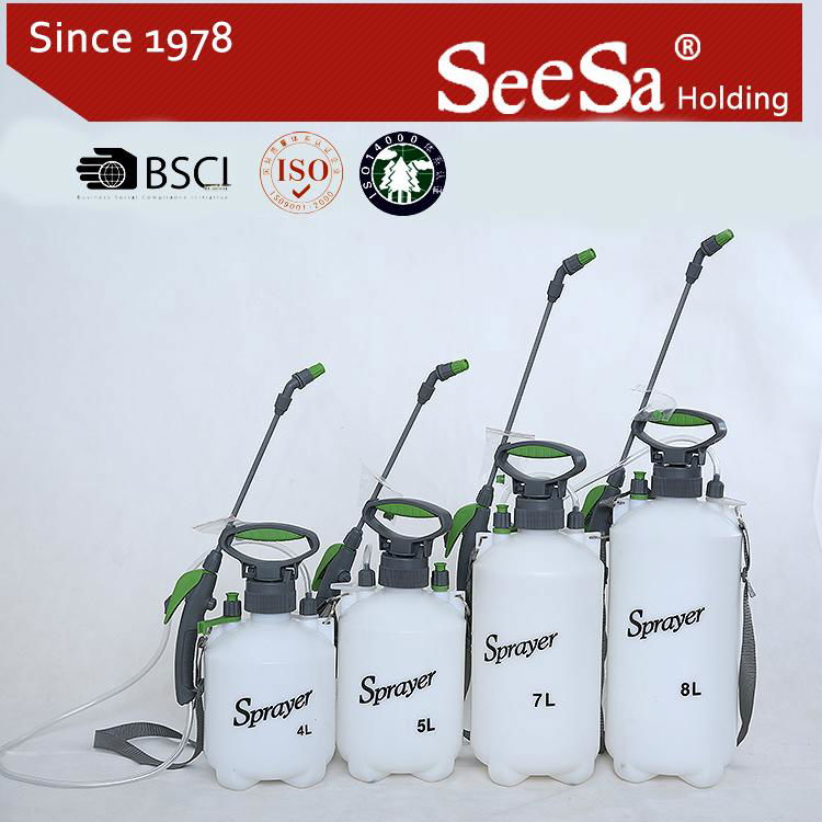 4L/5L/7L/8L Garden Hand Backpack Manual Power Shoulder Pressure Pump ...