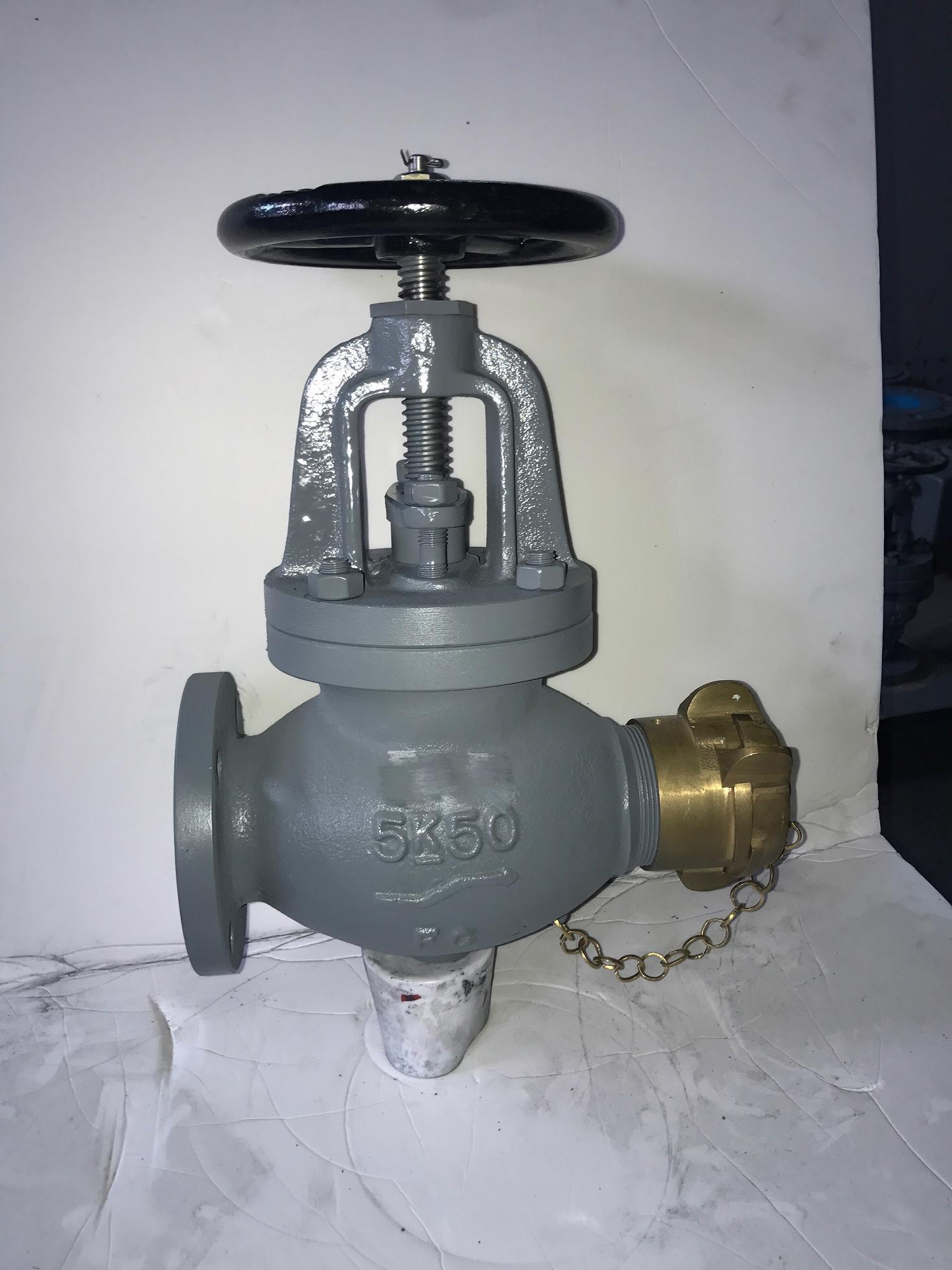 F-7333 - CAST IRON HOSE GLOBE VALVE WITH NAKAJIMA CONNECTION - F7333 ...