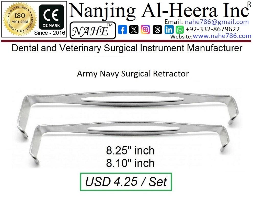 Army-Navy Surgical Retractor Set Veterinary Surgical Instrument ...