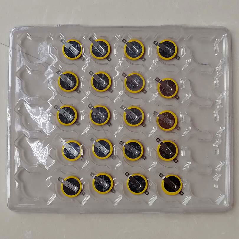 SMD Welded pins CR1616 tabs button cell coin batteries for PCB Player ...