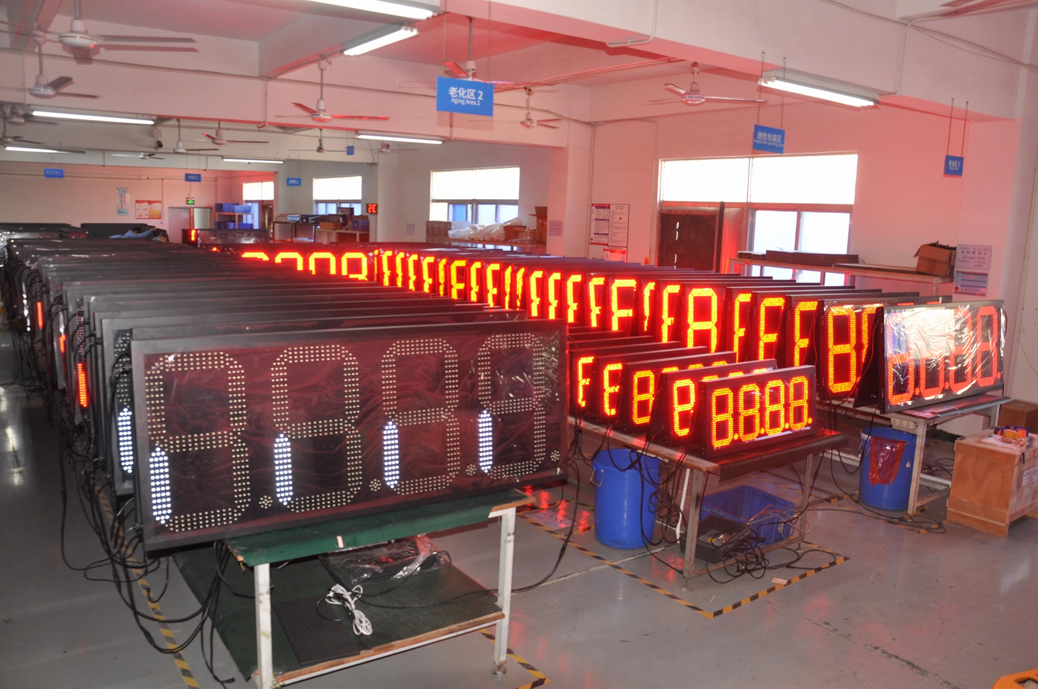 888.8 red led fuel price sign display board - 36inch8.88 9/10 ...