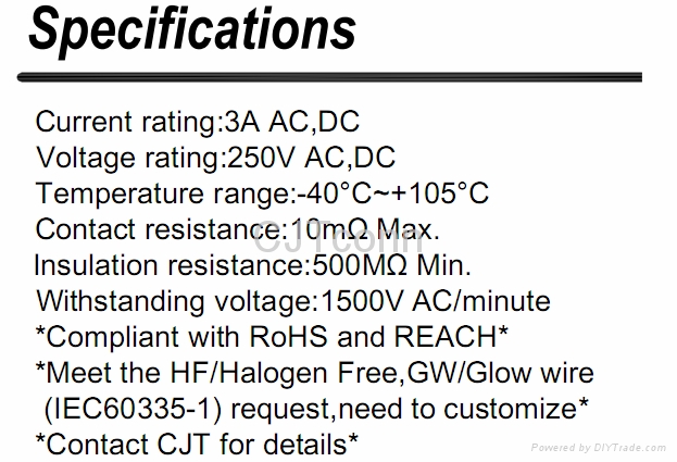 2.50mm Pitch Housing CJTconn Female connector SMR-02V-B ,Plug,2 ...