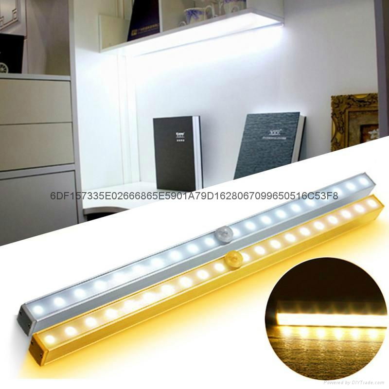 20 LED PIR Auto Motion Wireless Sensor mini infrared Night Lights ...