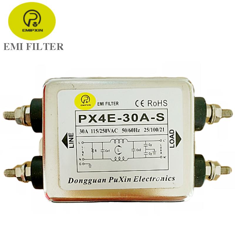 普鑫原厂电源滤波器220V交流单相滤波器 - PX4E-30A-S - 普鑫EMIPXIN (中国 广东省 生产商) - 其它电力、电子 - 电子、电力 产品 「自助贸易」
