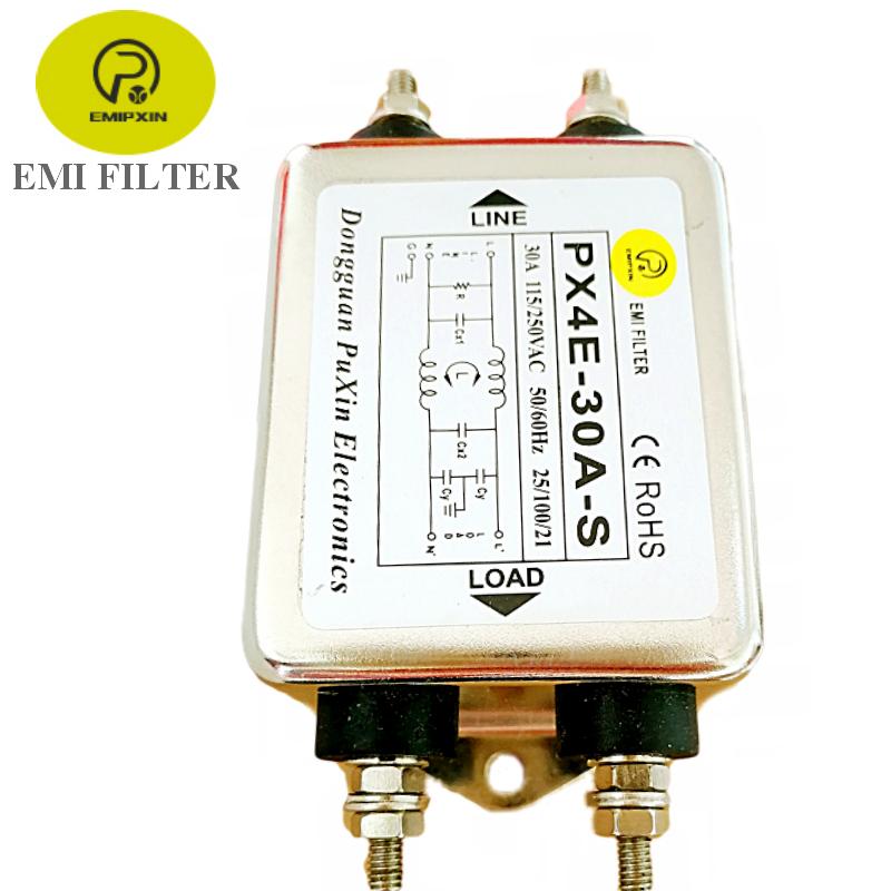 普鑫原厂电源滤波器220V交流单相滤波器 - PX4E-30A-S - 普鑫EMIPXIN (中国 广东省 生产商) - 其它电力、电子 - 电子、电力 产品 「自助贸易」