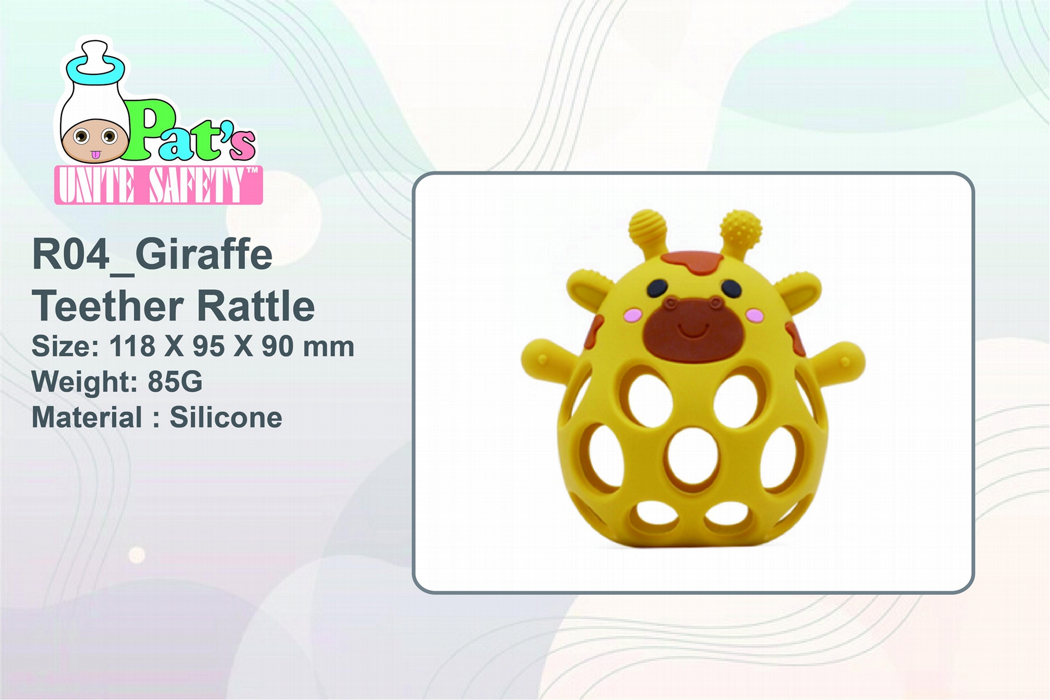 Silicone Teether Rattle - Hong Kong S.A.R - Manufacturer - Baby Care