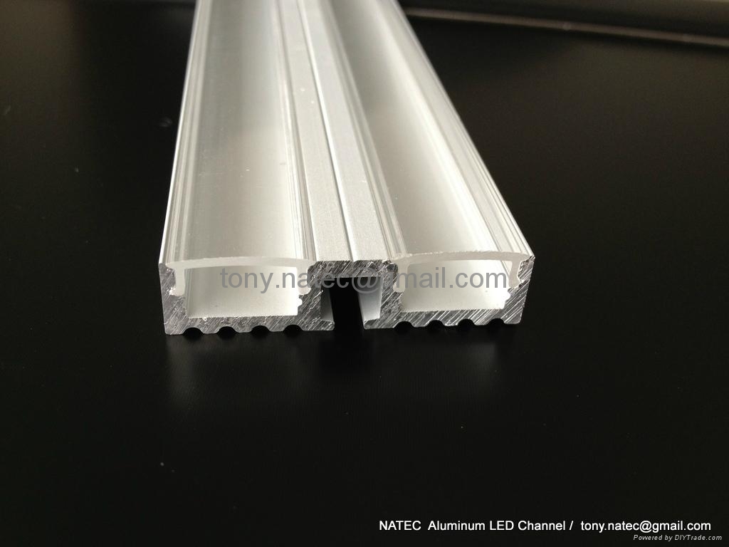 Surface mounting 10mm led profile, linear LED profile with frosted ...