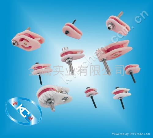 Caged ceramic pulley(wire jump preventer)wire guide pulley - NT001 ...