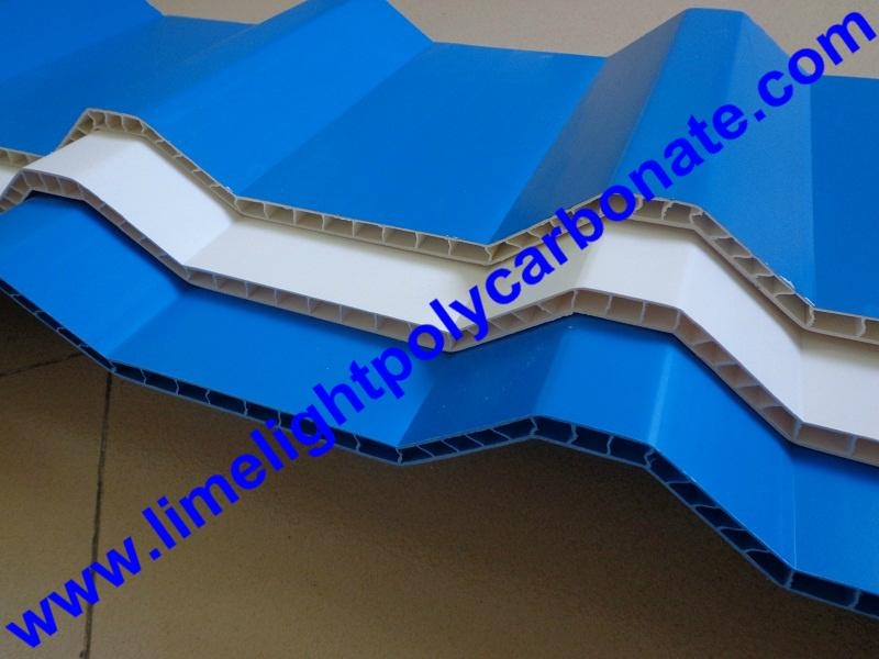 Twinwall Corrugated PVC Sheet PVC Hollow Sheet Corrugated PVC Roofing ...