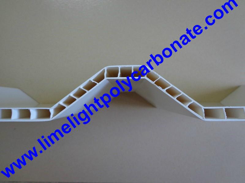 Twinwall Corrugated PVC Sheet PVC Hollow Sheet Corrugated PVC Roofing ...