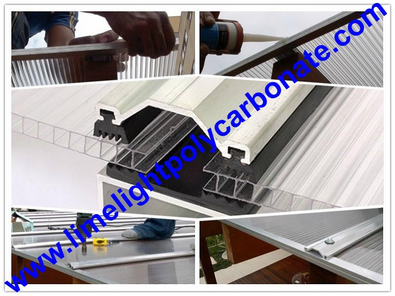 aluminium profile aluminium capping bar polycarbonate sheet profiles ...