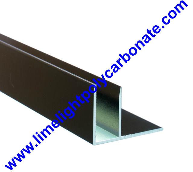 aluminium F-Profile F section pc sheet profile polycarbonate sheet ...